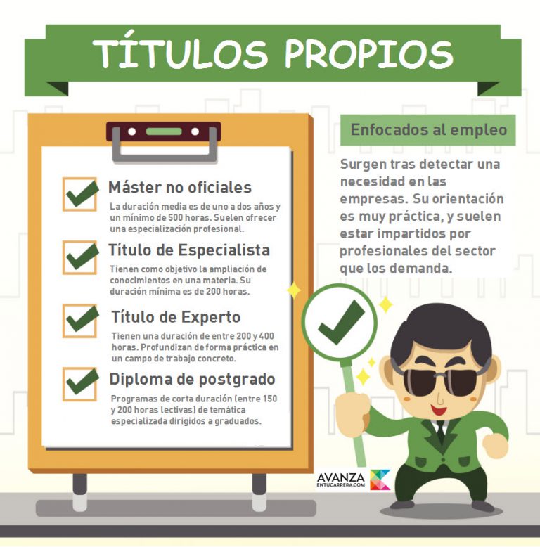 Máster oficial o título propio ¿Qué les diferencia? - Avanzaentucarrera.com